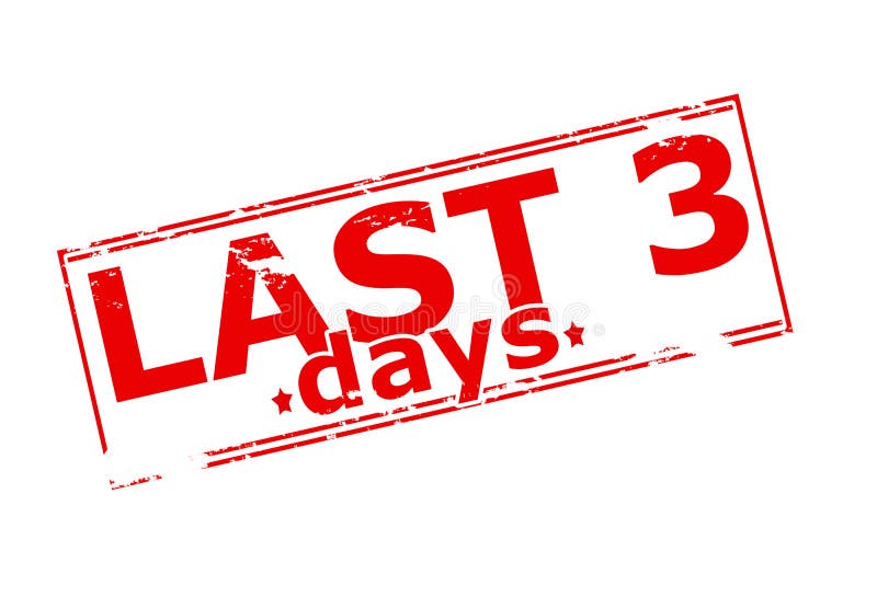 Last three days stock illustration. Illustration of rectangular - 92049754