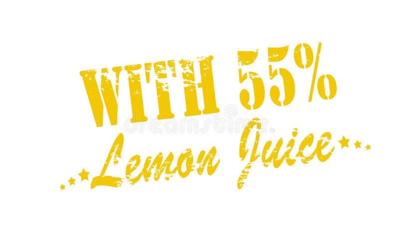 With lemon juice stock illustration. Illustration of sign - 108756337