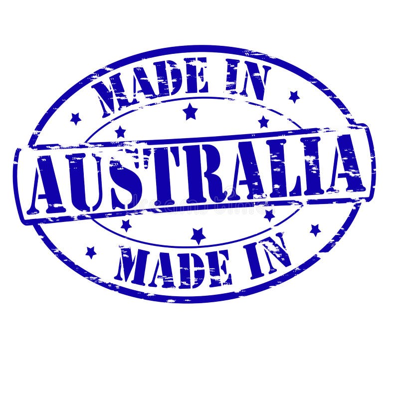 Made in Australia stock vector. Illustration of percent - 82273179