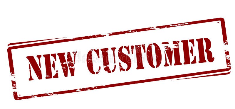 New customer stock illustration. Illustration of sign - 108514835