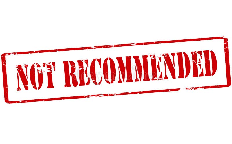 Not recommended stock illustration. Illustration of miscellaneous ...