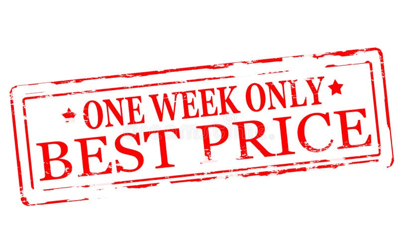 One week only stock illustration. Illustration of value - 108956424