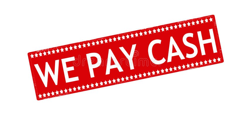 We pay cash stock illustration. Illustration of disburse - 92107814
