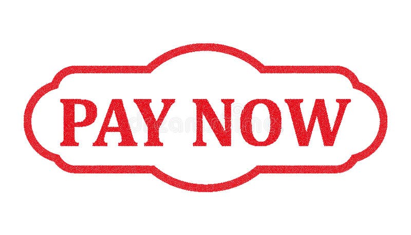 Rubber Stamp with Text Pay Now Inside, Vector Illustration Esp Stock ...
