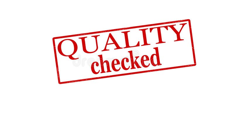 Quality checked passed stock illustration. Illustration of verification ...