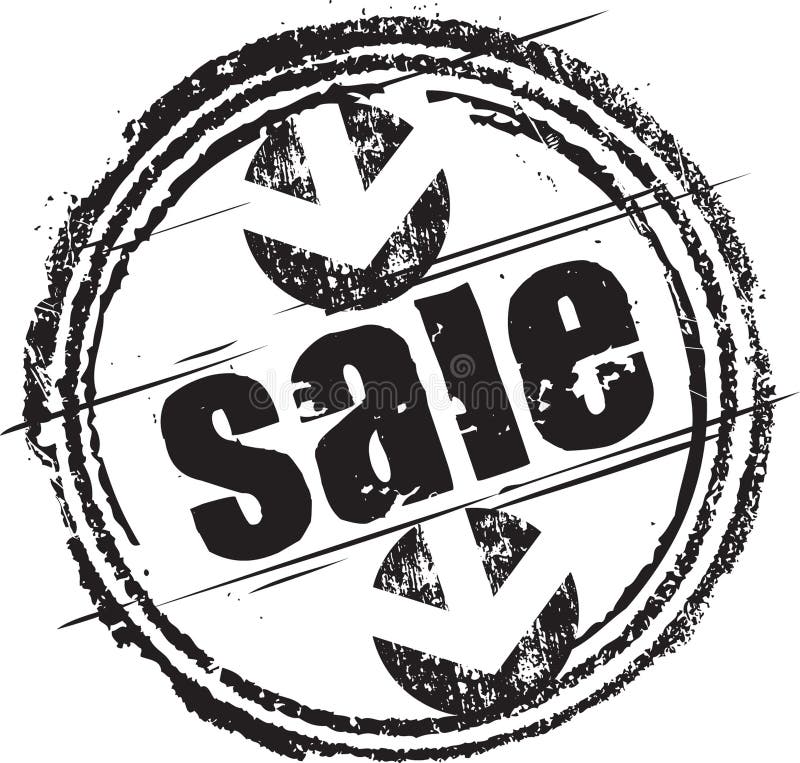 Rubber Stamp with the Text for Sale Stock Vector - Illustration of ...
