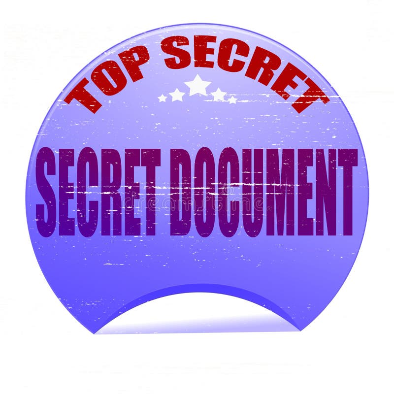 Secret document stock illustration. Illustration of undisclosed - 108757790