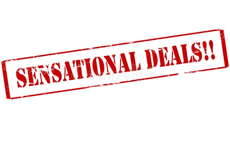 Sensational deals stock illustration. Illustration of business - 92087109