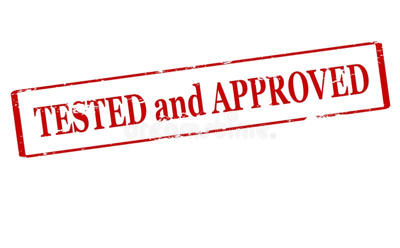 Tested and approved stock vector. Illustration of approved - 40983678