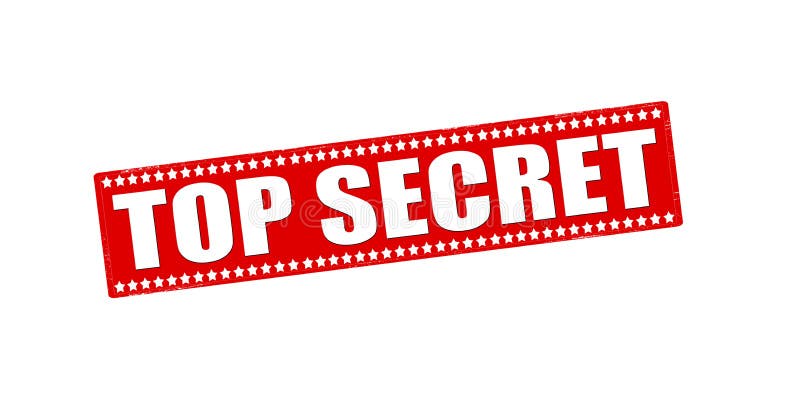 Top secret stock vector. Illustration of sign, rubber - 104340523