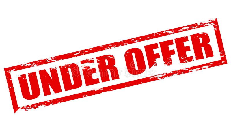Under offer stock illustration. Illustration of rectangular - 109019822
