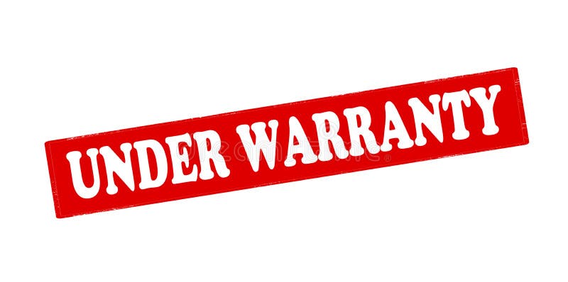 Under warranty stock illustration. Illustration of concept - 104340689
