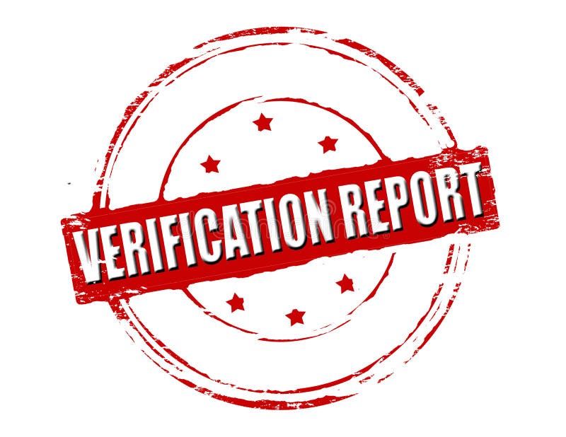 Verification report stock illustration. Illustration of examination ...