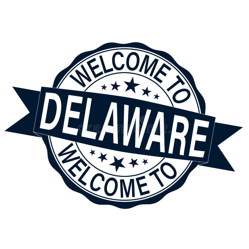 Rubber Stamp with Text Welcome To Delaware on White, Vector ...