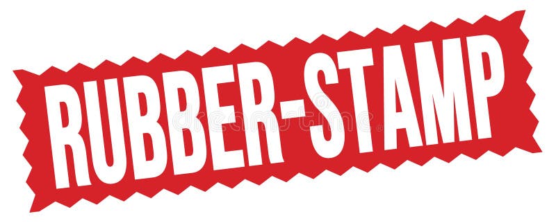 RUBBER-STAMP Text Written on Red Stamp Sign Stock Illustration ...