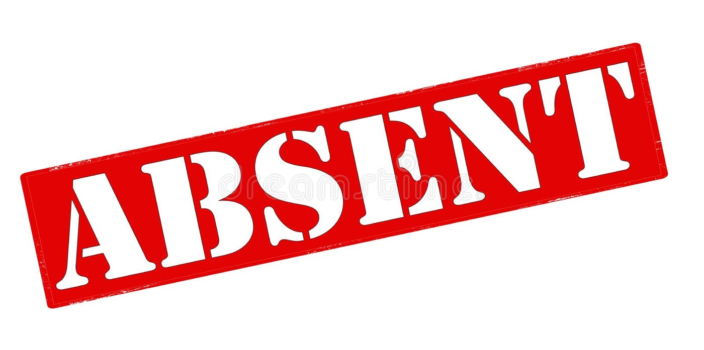 Absent Sign Stock Illustrations – 900 Absent Sign Stock Illustrations ...