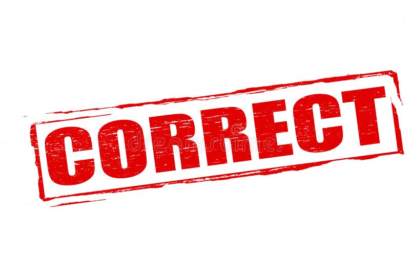 Correct stock illustration. Illustration of right, exact - 109025952