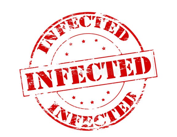 Infected stock illustration. Illustration of symbol, concept - 92048529