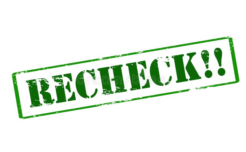 Recheck Stock Illustrations – 188 Recheck Stock Illustrations, Vectors ...