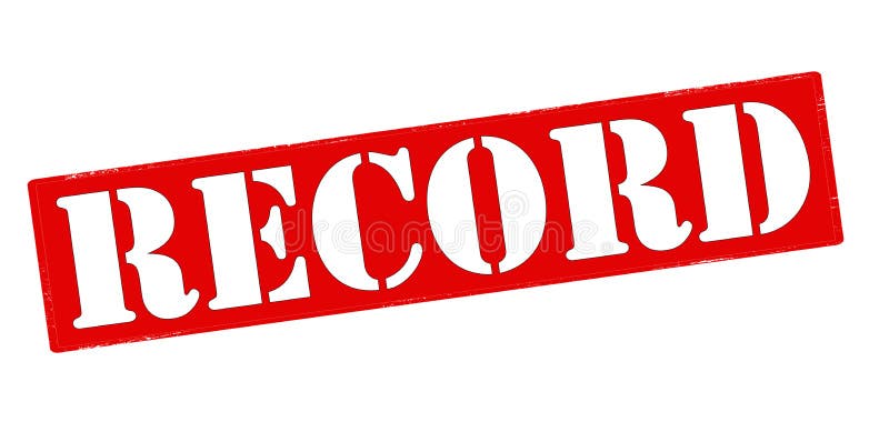 Record stock illustration. Illustration of record, stamp - 109041222