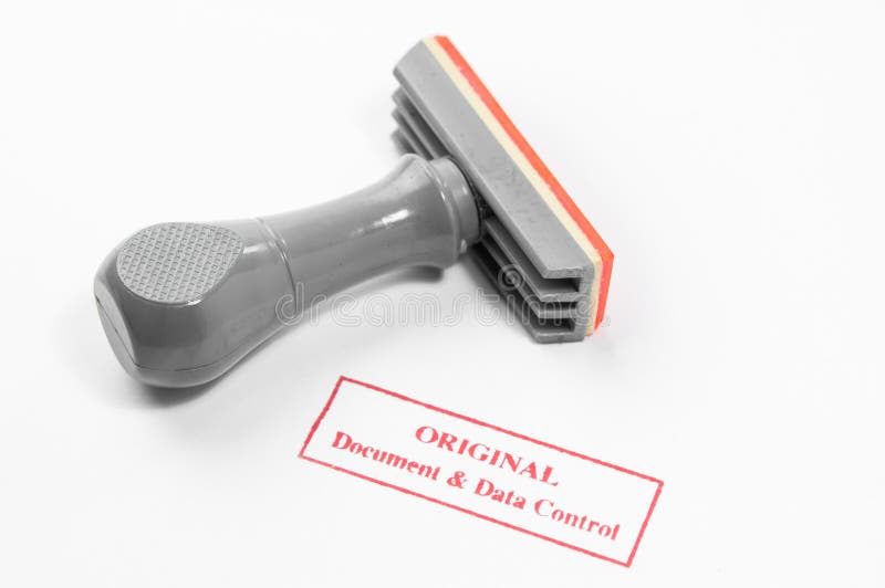 Rubber Stamper with the Word ORIGINAL Document & Data Control Stock ...
