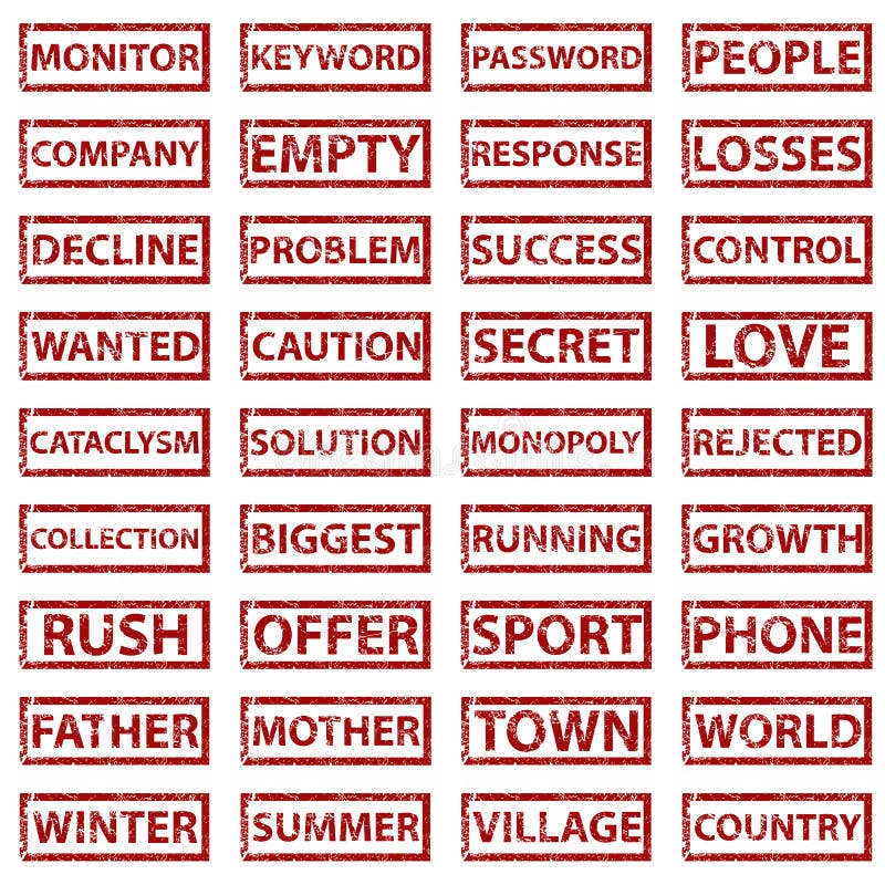 Rubber stamps set stock vector. Illustration of scratched - 34819889