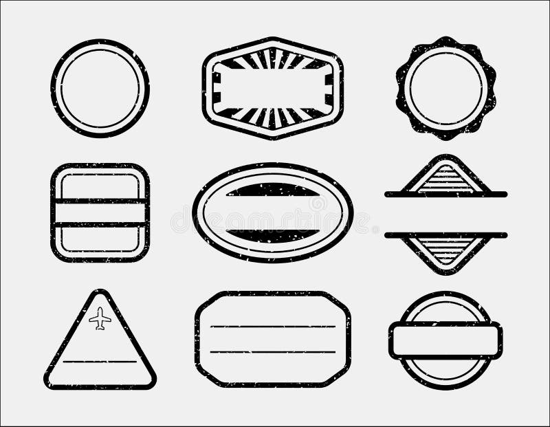 Rubber stamps stock vector. Illustration of office, design - 40826784