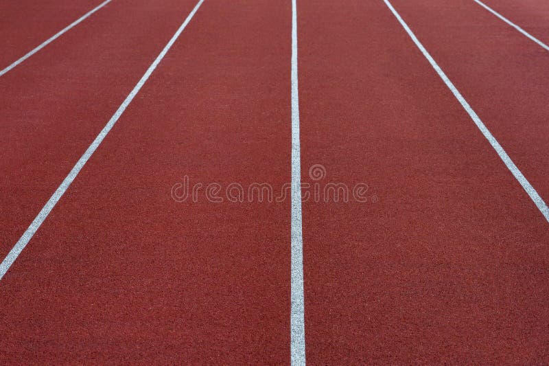 Rubber Standard of Athletics Stadium Running Track Stock Photo - Image ...