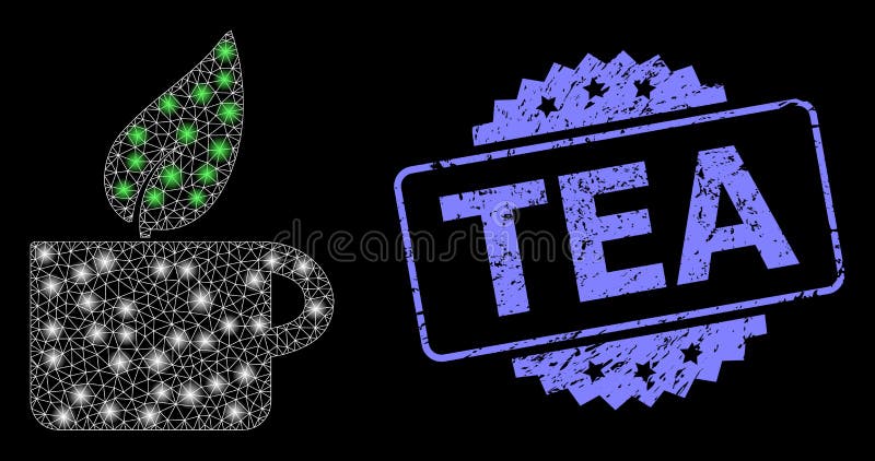 Rubber Tea Stamp and Bright Web Mesh Herbal Tea with Lightspots Stock ... Rubber Tea Stamp and Bright Web Mesh Herbal Tea with Lightspots Stock ...