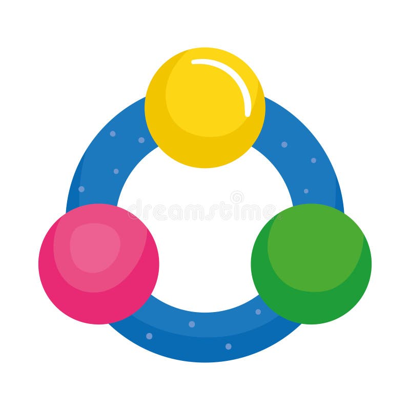 Rubber teething baby toy stock vector. Illustration of teether - 357588618