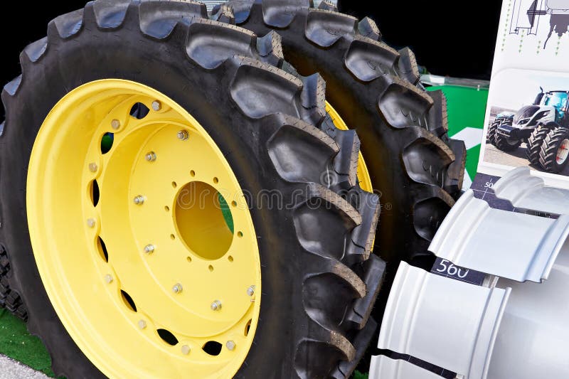 Rubber Tire Black for Tractor Agriculture Editorial Photo - Image of ...