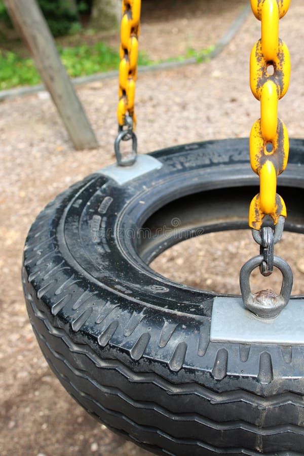 Rubber Tire Swing stock image. Image of outside, accessories - 57589449