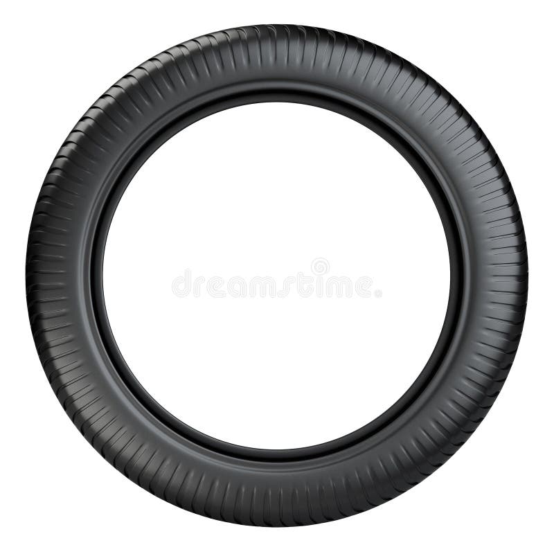 Modern Car Wheel Front View Isolated on a White Background Stock ...