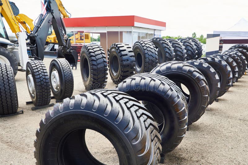 Rubber Tires Black for Tractor Agriculture Stock Photo - Image of ...