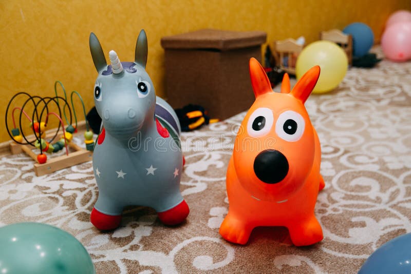 Rubber toy donkey stock image. Image of beautiful, play - 131264763