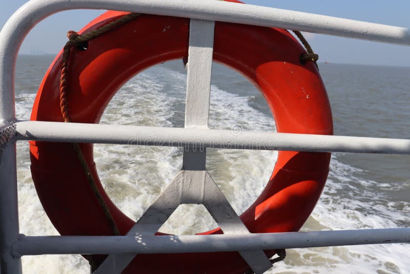 Rubber Tube Can Save Someone from Sinking in the Water. Stock Photo ...