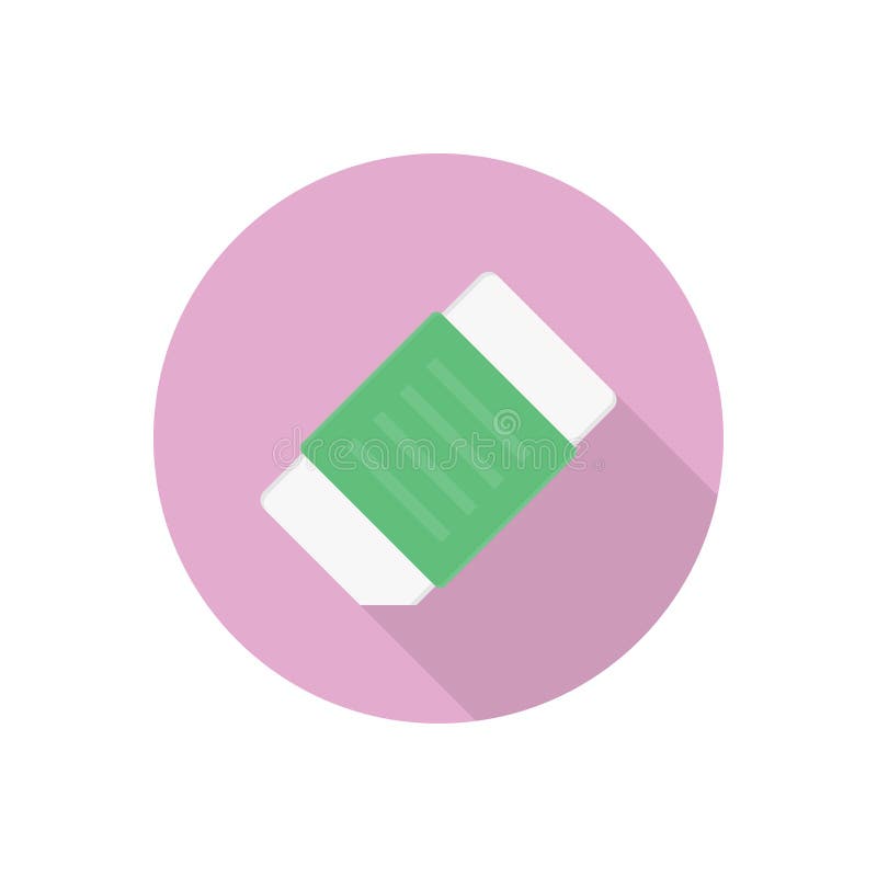 Rubber Vector Flat Colour Icon Stock Vector - Illustration of correct ...
