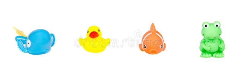 Rubber water toys collage stock image. Image of child - 24708507