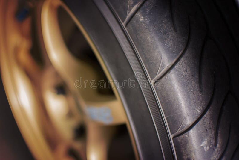 The Rubber and Wheel of Racing Car. Stock Image - Image of modern ...