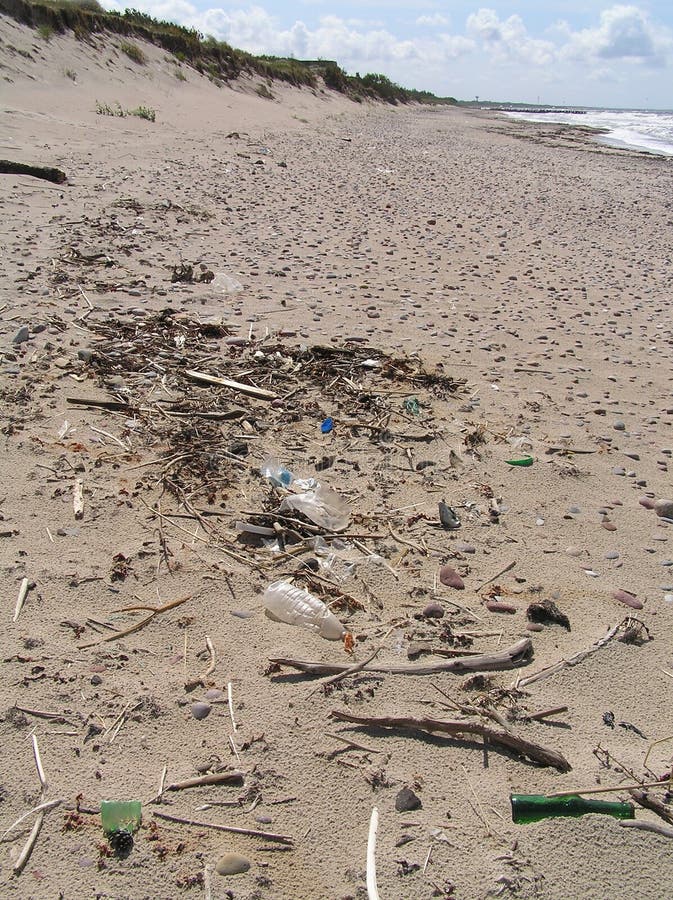 Litter on the beach stock image. Image of desease, earth - 56906215