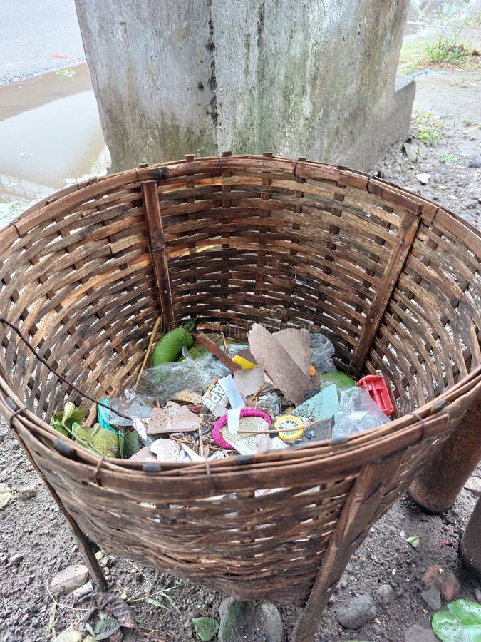 Rubbish bin stock photo. Image of sculpture, plant, tree - 261746266
