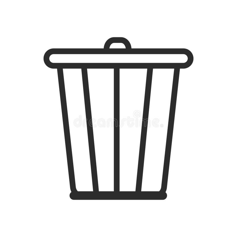 Rubbish Bin. Vector Illustration Decorative Design Stock Vector ...