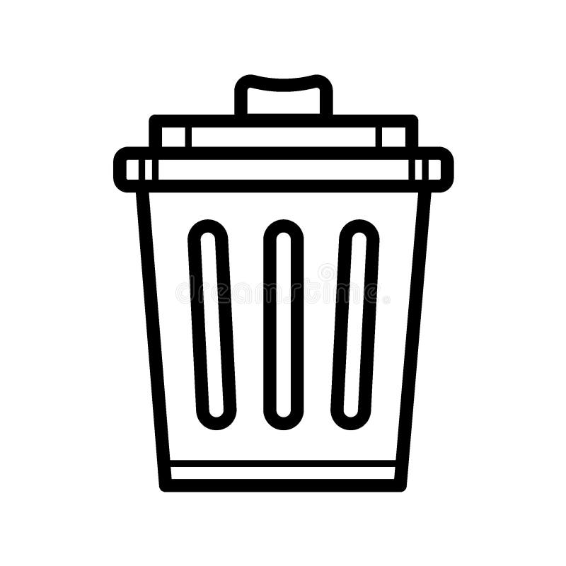 Rubbish Bin. Vector Illustration Decorative Design Stock Vector ...