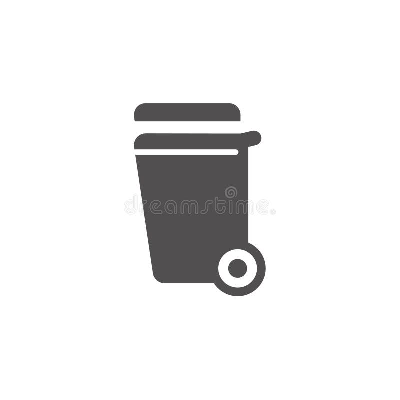 Rubbish Bin. Vector Illustration Decorative Design Stock Vector ...