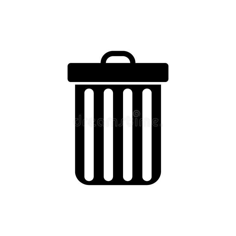 Rubbish Bin. Vector Illustration Decorative Design Stock Vector ...