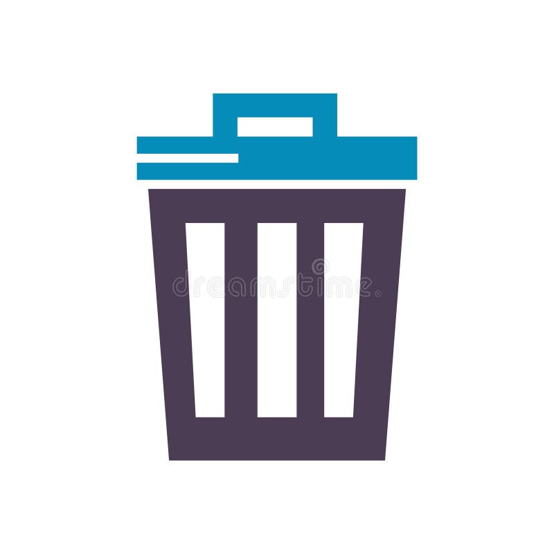 Rubbish Bin. Vector Illustration Decorative Design Stock Vector ...