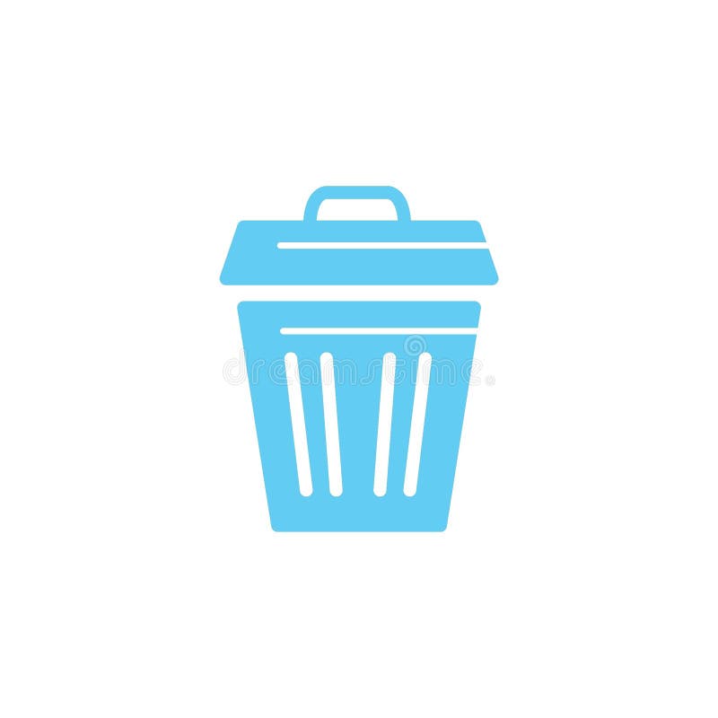 Rubbish Bin. Vector Illustration Decorative Design Stock Vector ...