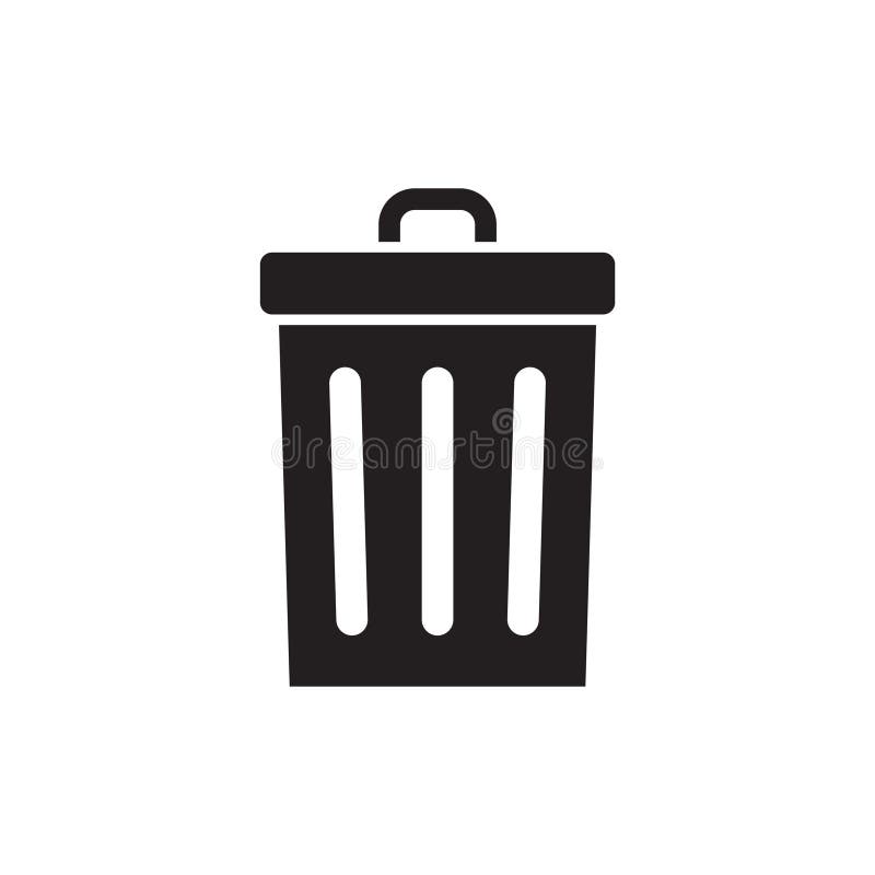 Rubbish Bin. Vector Illustration Decorative Design Stock Vector ...