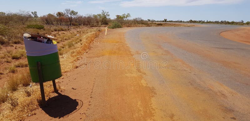 Rubbish Bin Trash Dumpster Waste Recycle Outdoors Outside Outback ...