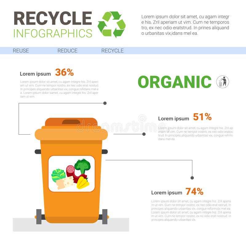 Waste Infographic. Sorting Garbage, Segregation and Recycling ...